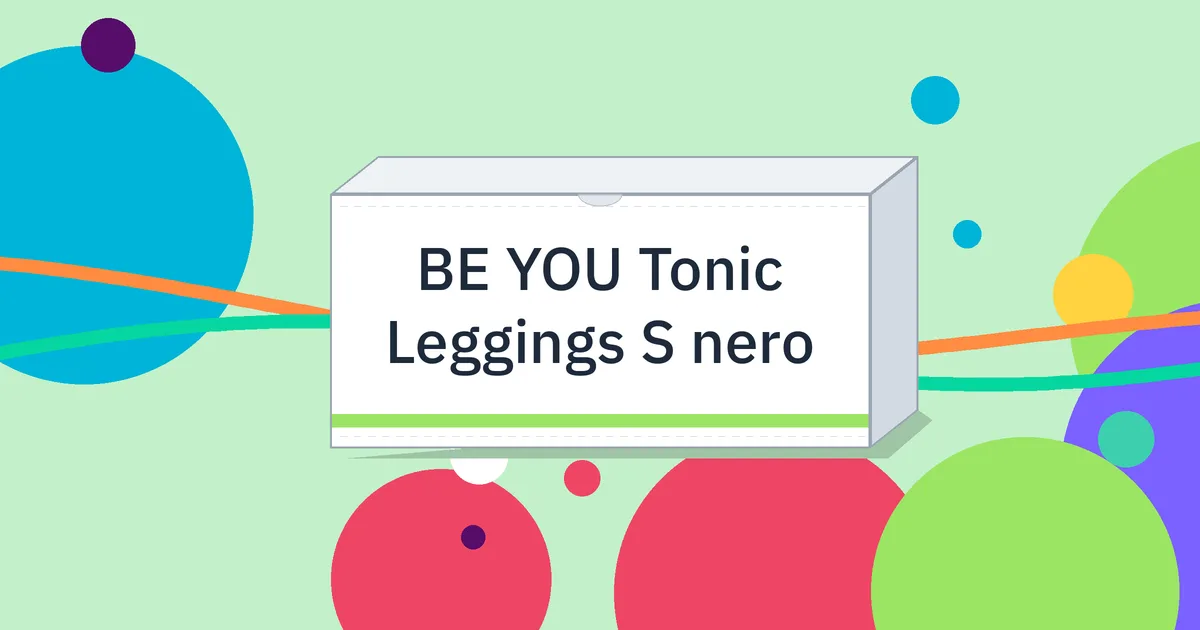 Symbolbild: Packung mit der Aufschrift BE YOU Tonic Leggings S nero (PZN 18319570) – Verfügbarkeit und Bezug in Apotheken in Frankfurt am Main