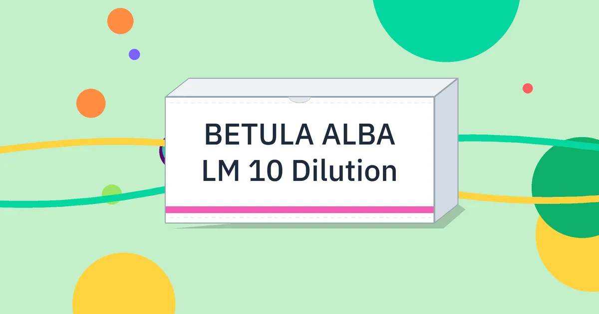 Symbolbild: Packung mit der Aufschrift BETULA ALBA LM 10 Dilution (PZN 12793773) – Verfügbarkeit und Bezug in Apotheken in Frankfurt am Main