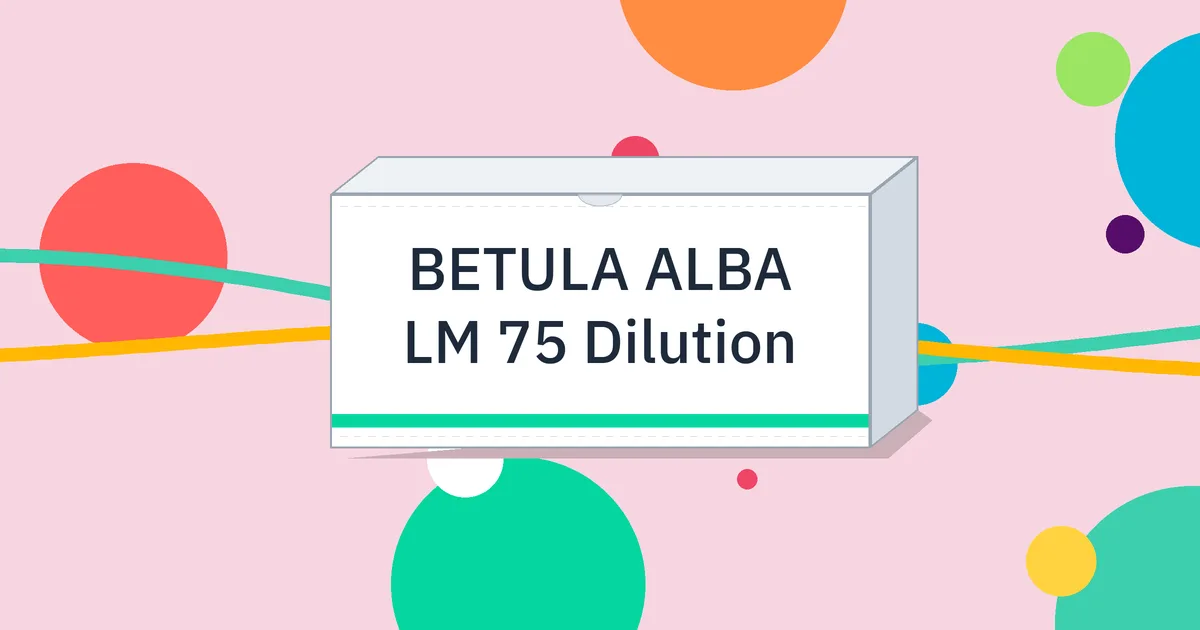 Symbolbild: Packung mit der Aufschrift BETULA ALBA LM 75 Dilution (PZN 12794086) – Verfügbarkeit und Bezug in Apotheken in Frankfurt am Main