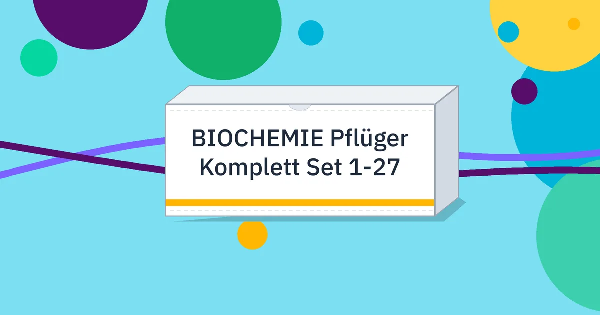 Symbolbild: Packung mit der Aufschrift BIOCHEMIE Pflüger Komplett Set 1-27 (PZN 05919788) – Verfügbarkeit und Bezug in Apotheken in Frankfurt am Main