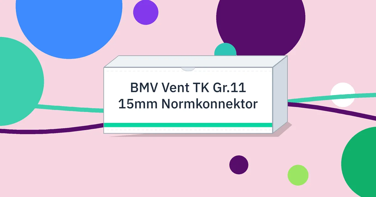 Symbolbild: Packung mit der Aufschrift BMV Vent TK Gr.11 15mm Normkonnektor (PZN 10959531) – Verfügbarkeit und Bezug in Apotheken in Frankfurt am Main