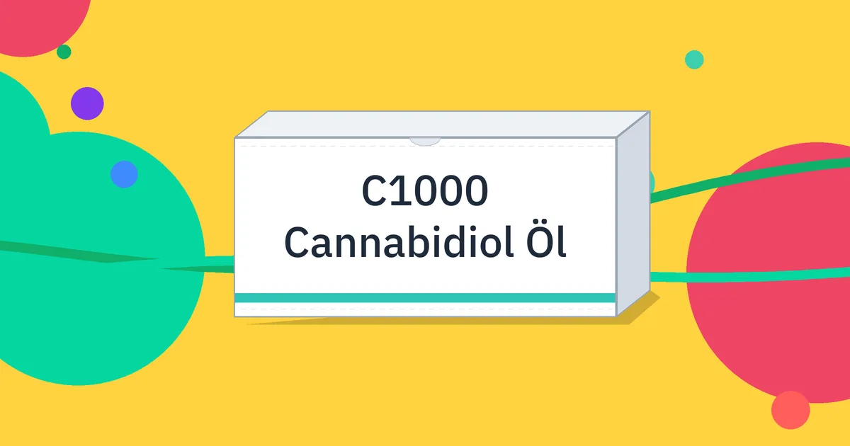 Symbolbild: Packung mit der Aufschrift C1000 Cannabidiol Öl (PZN 17878497) – Verfügbarkeit und Bezug in Apotheken in Frankfurt am Main