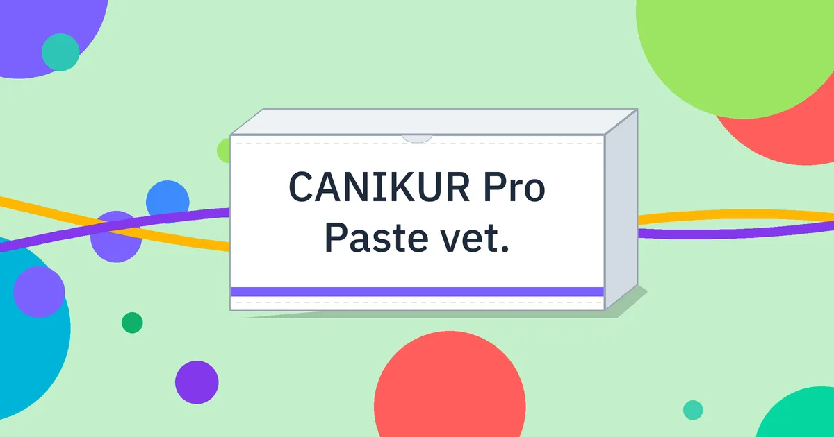Symbolbild: Packung mit der Aufschrift CANIKUR Pro Paste vet. (PZN 05499984) – Verfügbarkeit und Bezug in Apotheken in Frankfurt am Main