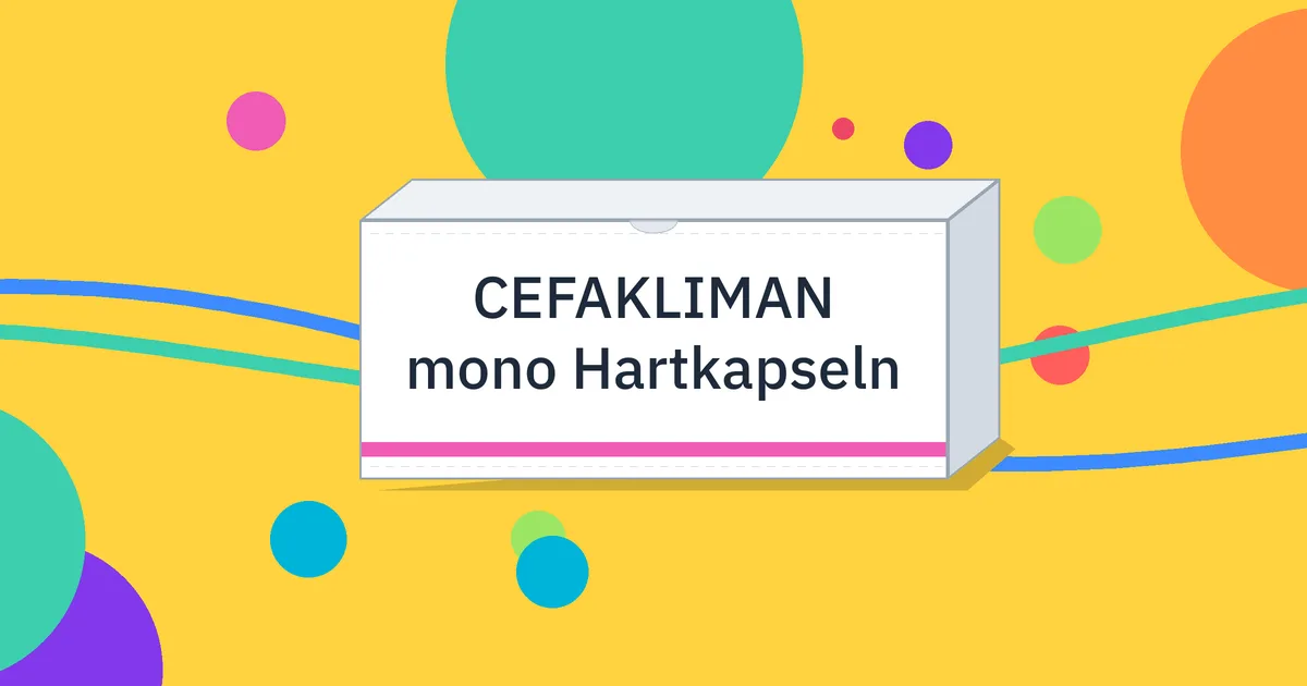 Symbolbild: Packung mit der Aufschrift CEFAKLIMAN mono Hartkapseln (PZN 04638811) – Verfügbarkeit und Bezug in Apotheken in Frankfurt am Main