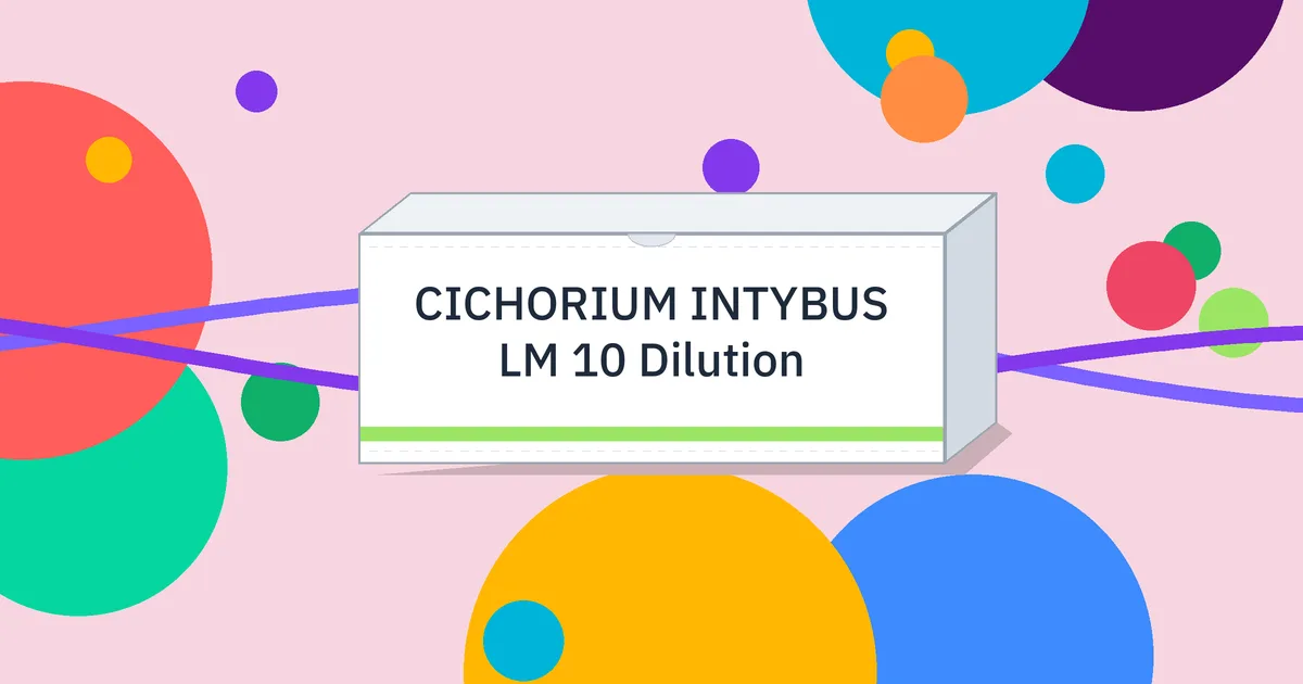 Symbolbild: Packung mit der Aufschrift CICHORIUM INTYBUS LM 10 Dilution (PZN 13445956) – Verfügbarkeit und Bezug in Apotheken in Frankfurt am Main