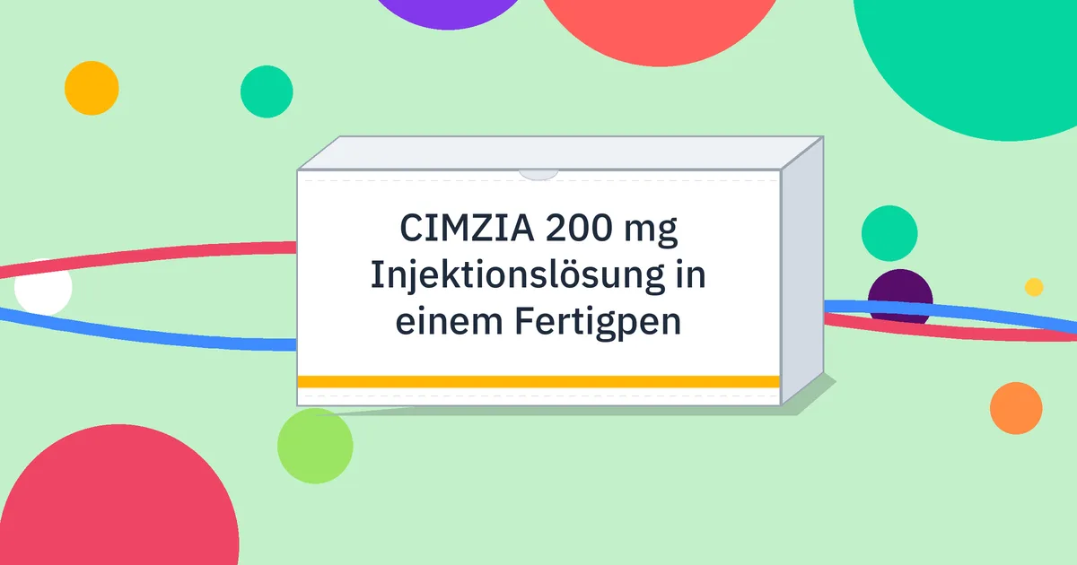 Symbolbild: Packung mit der Aufschrift CIMZIA 200 mg Injektionslösung in einem Fertigpen (PZN 13425675) – Verfügbarkeit und Bezug in Apotheken in Frankfurt am Main