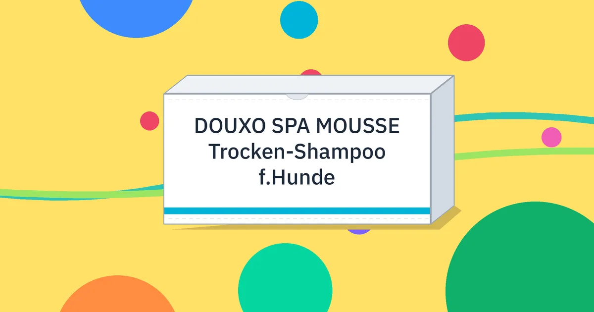 Symbolbild: Packung mit der Aufschrift DOUXO SPA MOUSSE Trocken-Shampoo f.Hunde (PZN 20810250) – Verfügbarkeit und Bezug in Apotheken in Frankfurt am Main