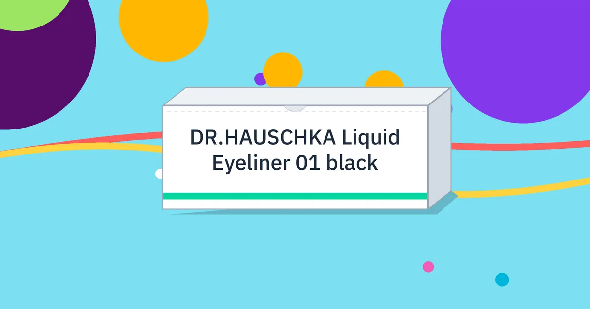 Symbolbild: Packung mit der Aufschrift DR.HAUSCHKA Liquid Eyeliner 01 black (PZN 18651301) – Verfügbarkeit und Bezug in Apotheken in Frankfurt am Main