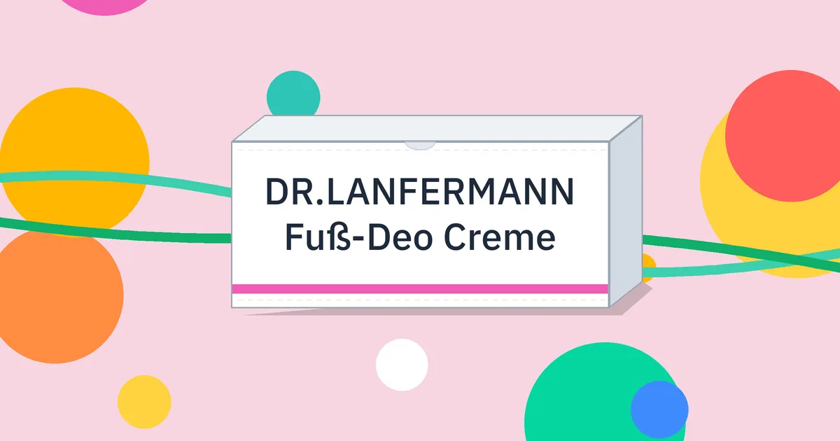 Symbolbild: Packung mit der Aufschrift DR.LANFERMANN Fuß-Deo Creme (PZN 14370344) – Verfügbarkeit und Bezug in Apotheken in Frankfurt am Main