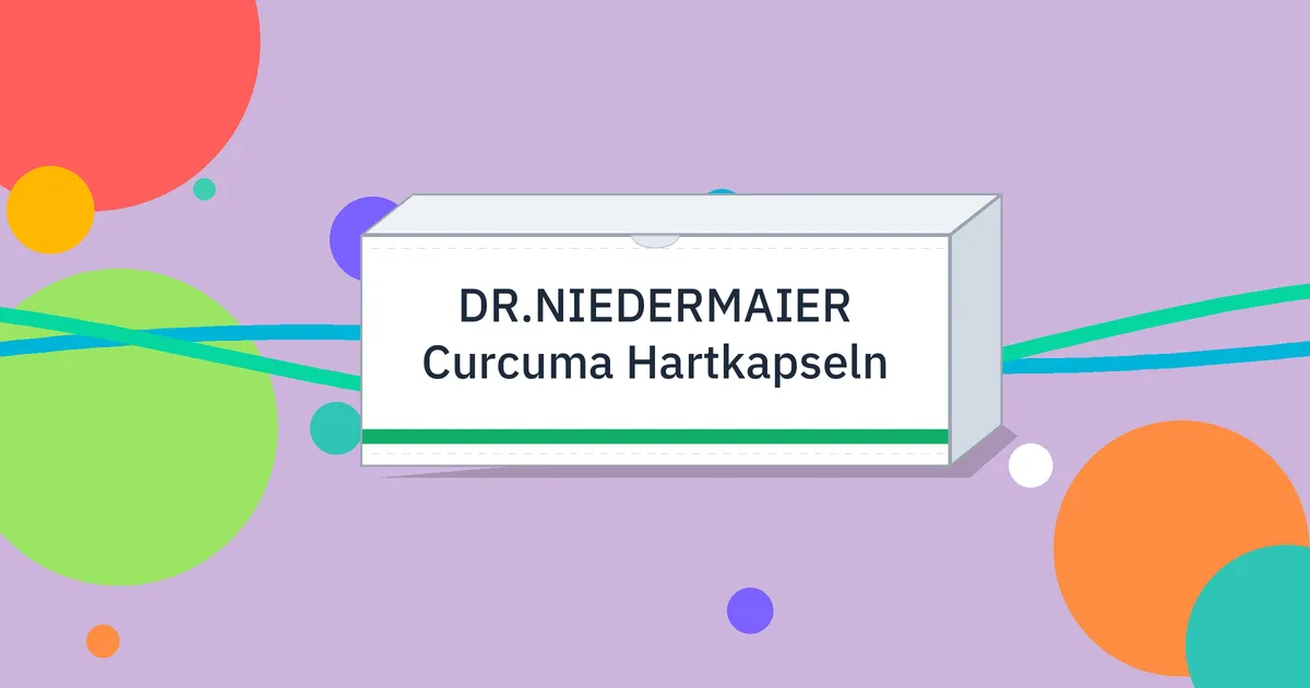 Symbolbild: Packung mit der Aufschrift DR.NIEDERMAIER Curcuma Hartkapseln (PZN 19638745) – Verfügbarkeit und Bezug in Apotheken in Frankfurt am Main