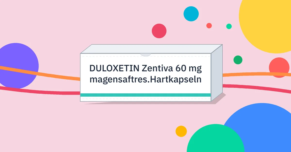 Symbolbild: Packung mit der Aufschrift DULOXETIN Zentiva 60 mg magensaftres.Hartkapseln (PZN 19799187) – Verfügbarkeit und Bezug in Apotheken in Frankfurt am Main