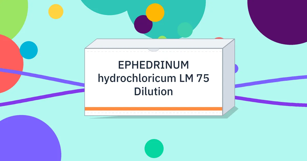 Symbolbild: Packung mit der Aufschrift EPHEDRINUM hydrochloricum LM 75 Dilution (PZN 13471451) – Verfügbarkeit und Bezug in Apotheken in Frankfurt am Main