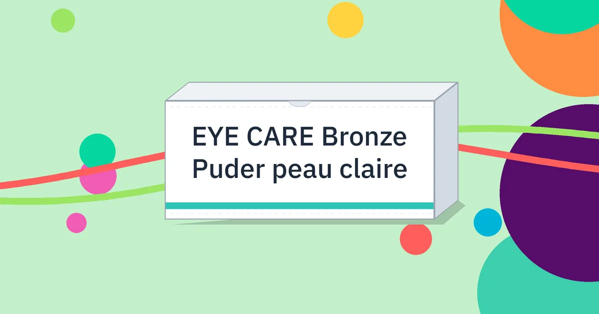Symbolbild: Packung mit der Aufschrift EYE CARE Bronze Puder peau claire (PZN 12481944) – Verfügbarkeit und Bezug in Apotheken in Frankfurt am Main