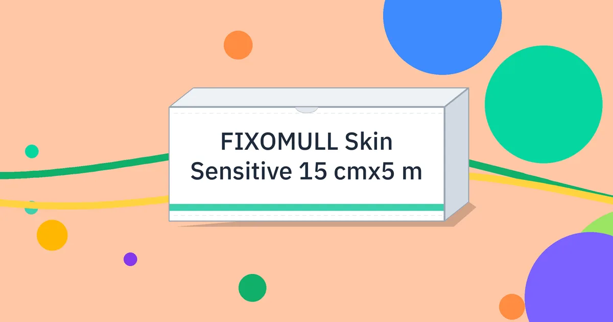 Symbolbild: Packung mit der Aufschrift FIXOMULL Skin Sensitive 15 cmx5 m (PZN 20283359) – Verfügbarkeit und Bezug in Apotheken in Frankfurt am Main