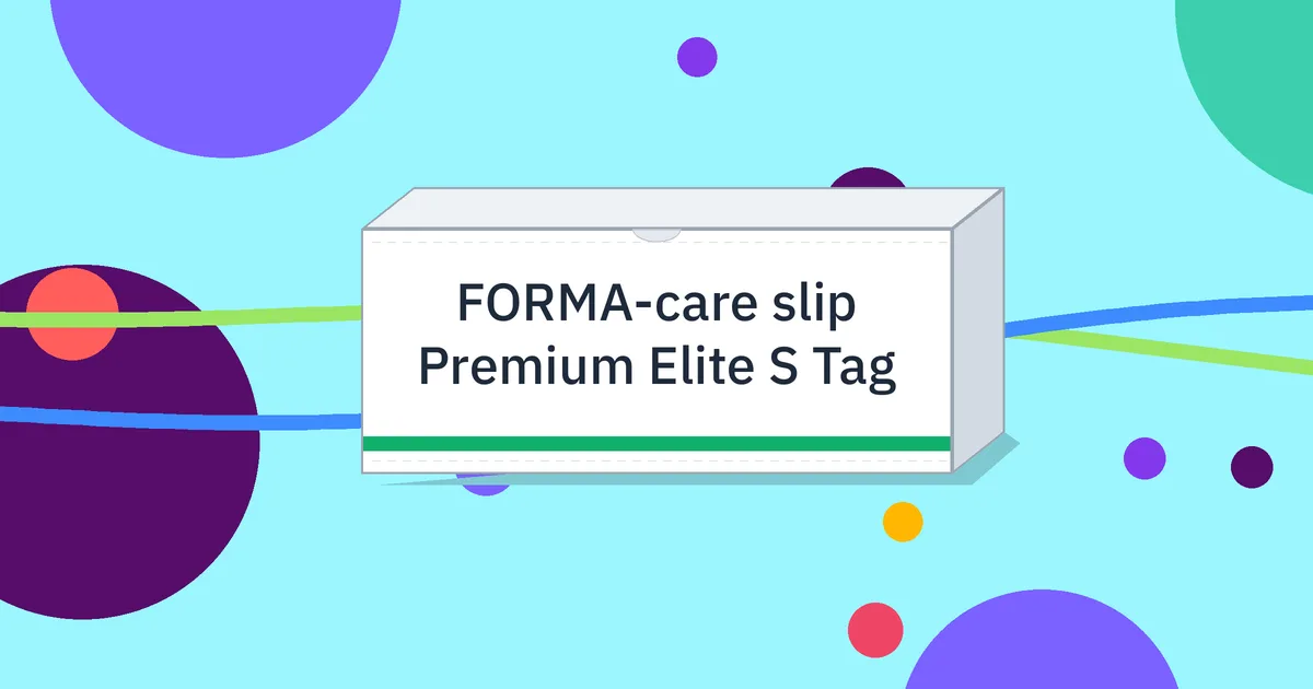 Symbolbild: Packung mit der Aufschrift FORMA-care slip Premium Elite S Tag (PZN 18851879) – Verfügbarkeit und Bezug in Apotheken in Frankfurt am Main