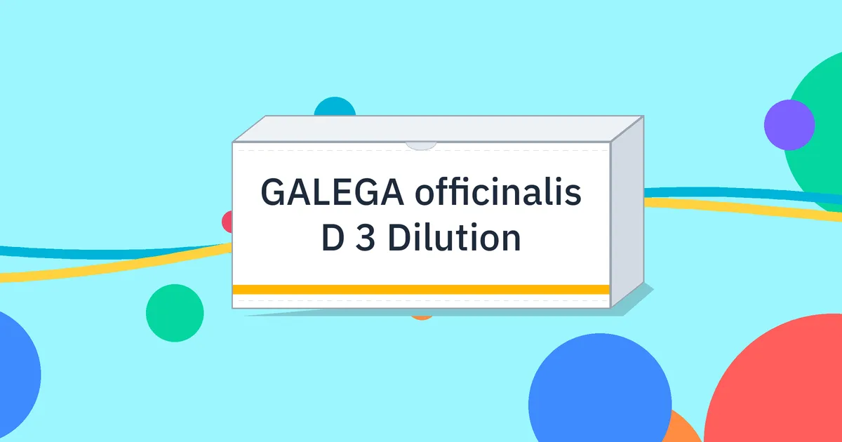 Symbolbild: Packung mit der Aufschrift GALEGA officinalis D 3 Dilution (PZN 02614226) – Verfügbarkeit und Bezug in Apotheken in Frankfurt am Main