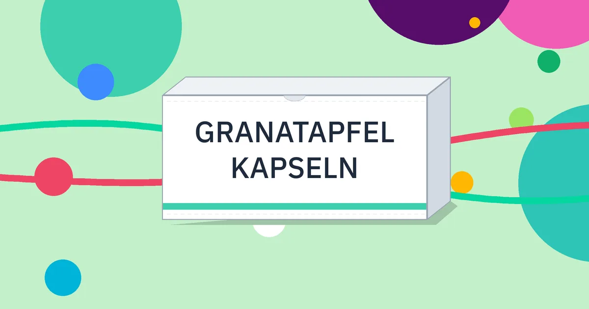 Symbolbild: Packung mit der Aufschrift GRANATAPFEL KAPSELN (PZN 04968891) – Verfügbarkeit und Bezug in Apotheken in Frankfurt am Main