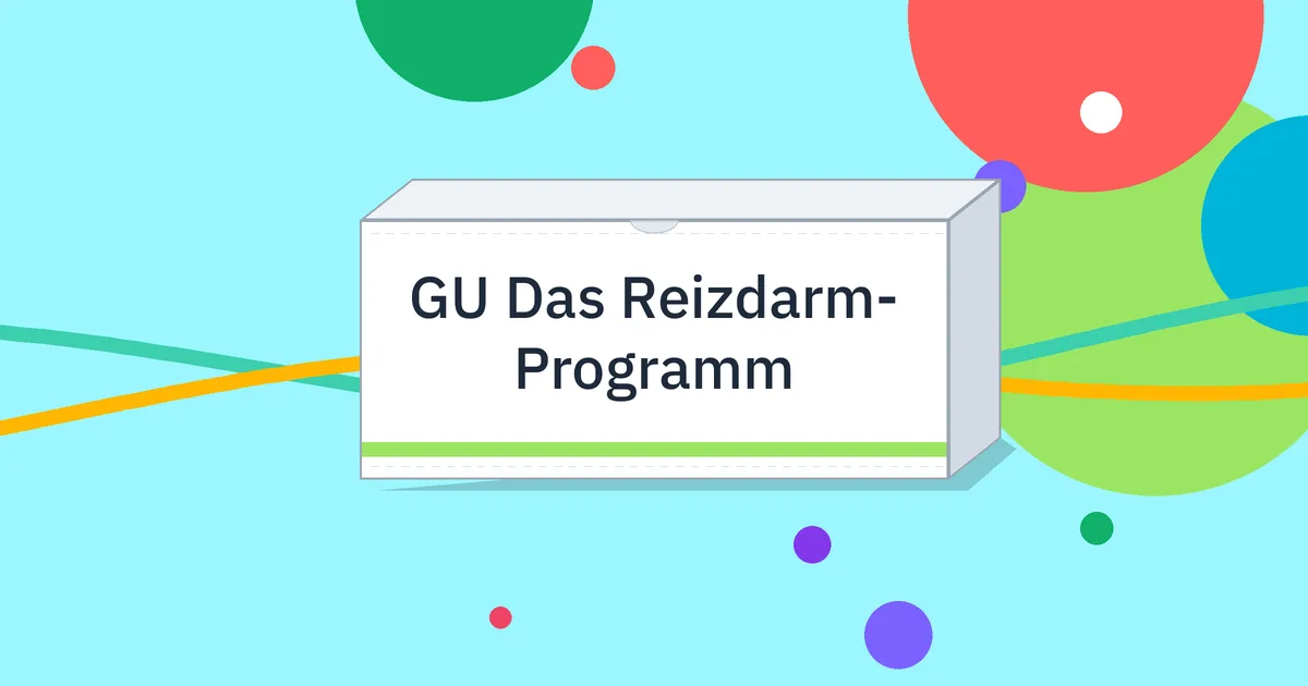 Symbolbild: Packung mit der Aufschrift GU Das Reizdarm-Programm (PZN 15992059) – Verfügbarkeit und Bezug in Apotheken in Frankfurt am Main