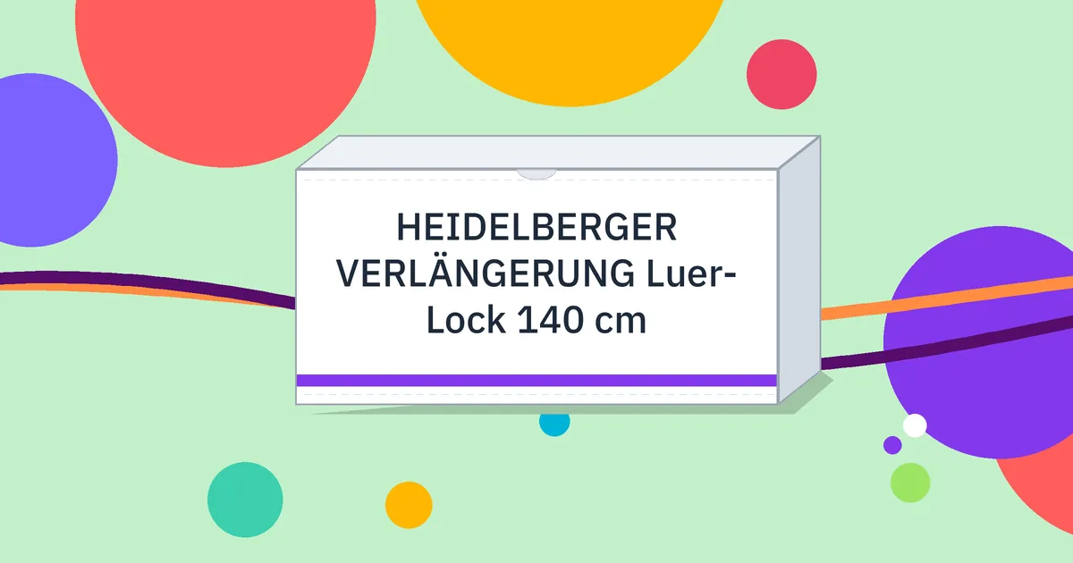 Symbolbild: Packung mit der Aufschrift HEIDELBERGER VERLÄNGERUNG Luer-Lock 140 cm (PZN 14038035) – Verfügbarkeit und Bezug in Apotheken in Frankfurt am Main