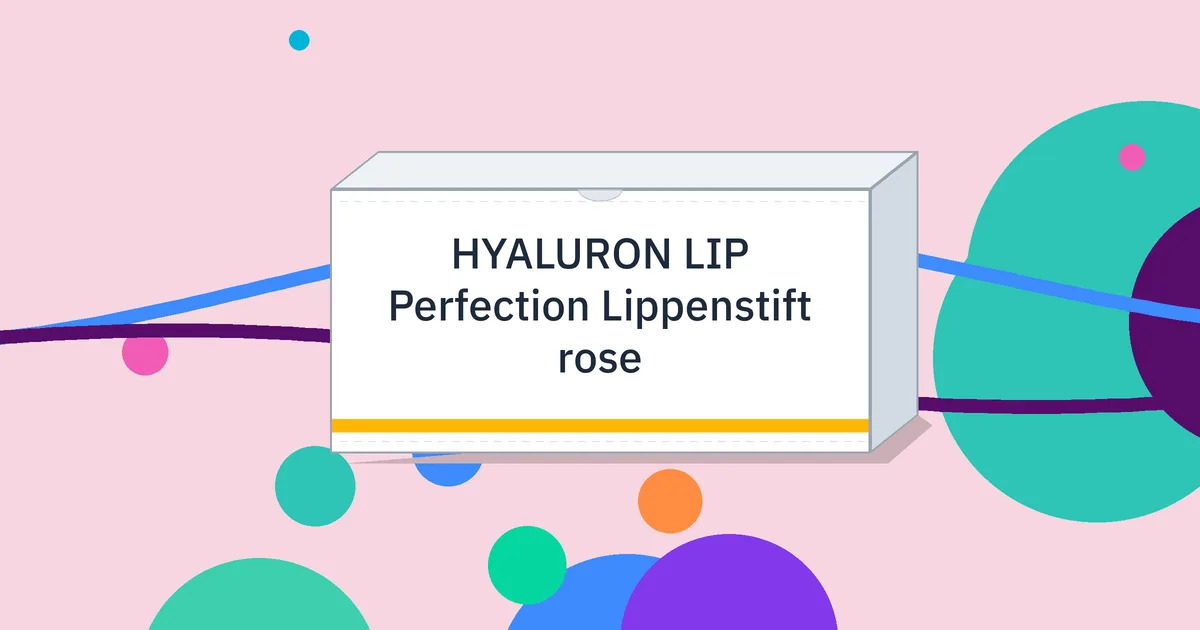 Symbolbild: Packung mit der Aufschrift HYALURON LIP Perfection Lippenstift rose (PZN 15327847) – Verfügbarkeit und Bezug in Apotheken in Frankfurt am Main