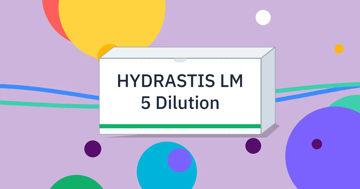 Symbolbild: Packung mit der Aufschrift HYDRASTIS LM 5 Dilution (PZN 12890074) – Verfügbarkeit und Bezug in Apotheken in Frankfurt am Main