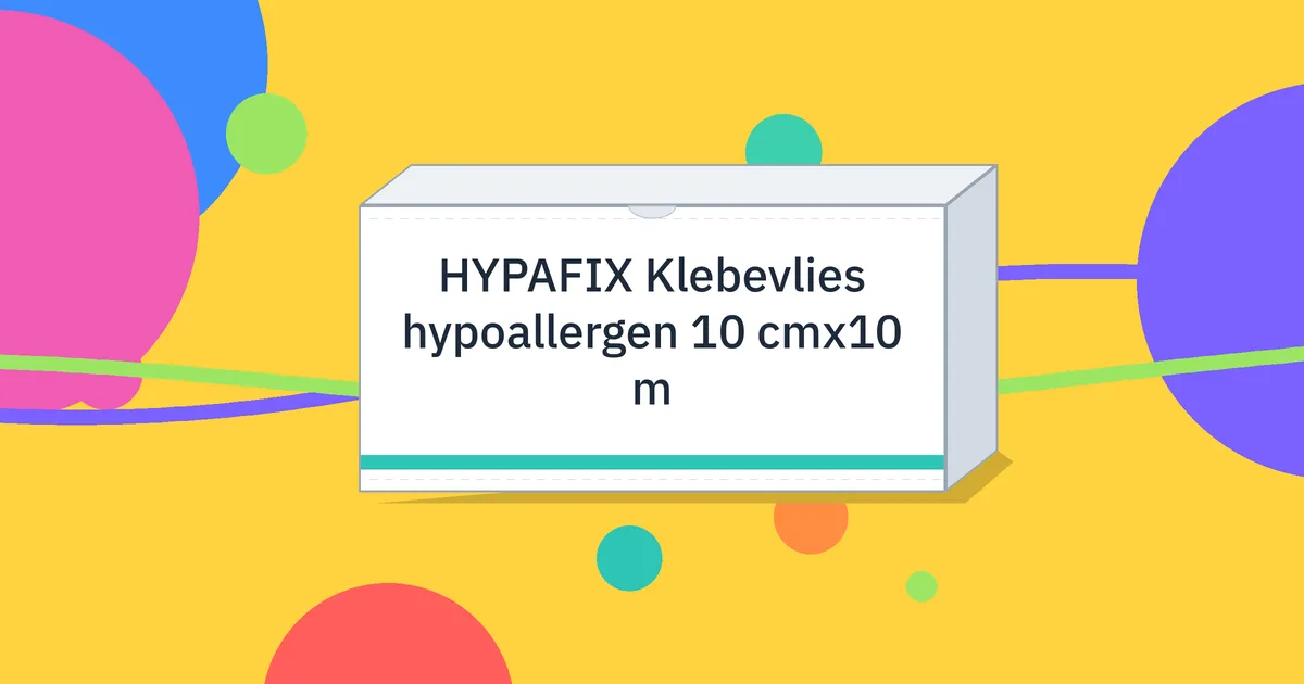 Symbolbild: Packung mit der Aufschrift HYPAFIX Klebevlies hypoallergen 10 cmx10 m (PZN 09920357) – Verfügbarkeit und Bezug in Apotheken in Frankfurt am Main