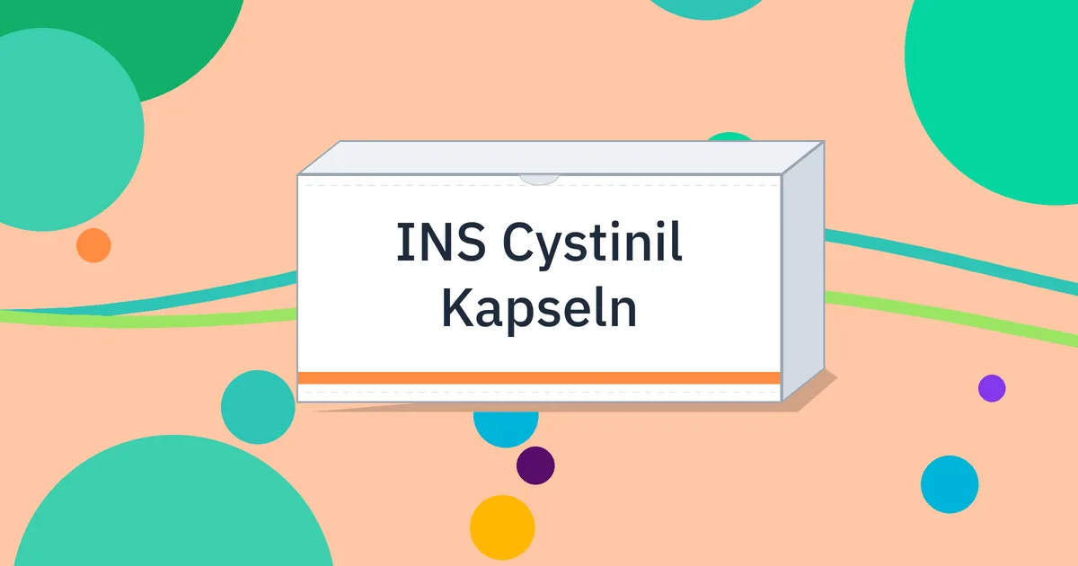Symbolbild: Packung mit der Aufschrift INS Cystinil Kapseln (PZN 15391868) – Verfügbarkeit und Bezug in Apotheken in Frankfurt am Main