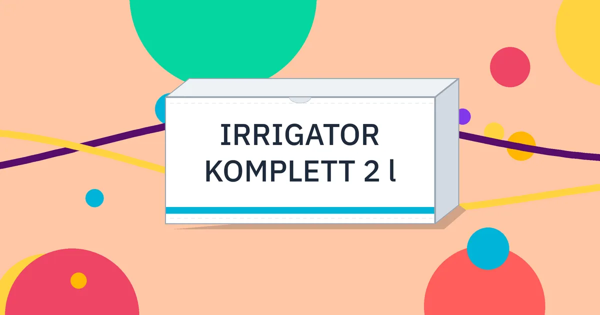 Symbolbild: Packung mit der Aufschrift IRRIGATOR KOMPLETT 2 l (PZN 02819655) – Verfügbarkeit und Bezug in Apotheken in Frankfurt am Main