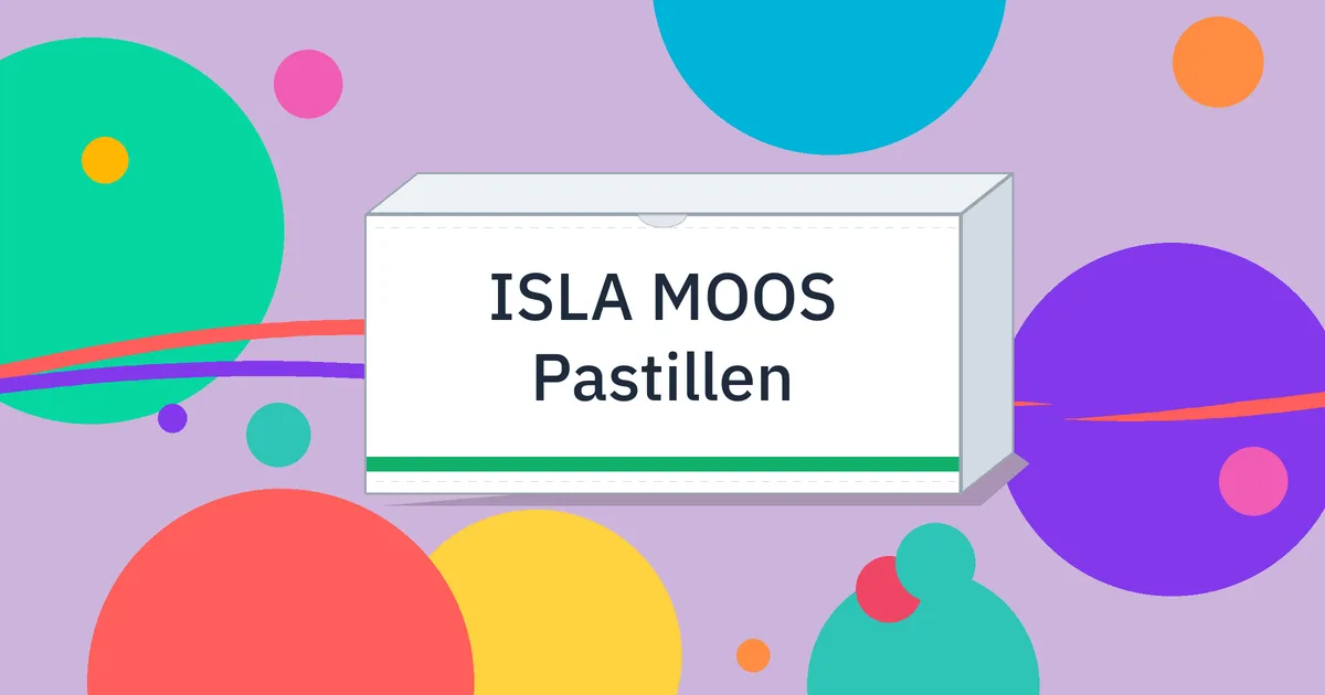 Symbolbild: Packung mit der Aufschrift ISLA MOOS Pastillen (PZN 07149343) – Verfügbarkeit und Bezug in Apotheken in Frankfurt am Main