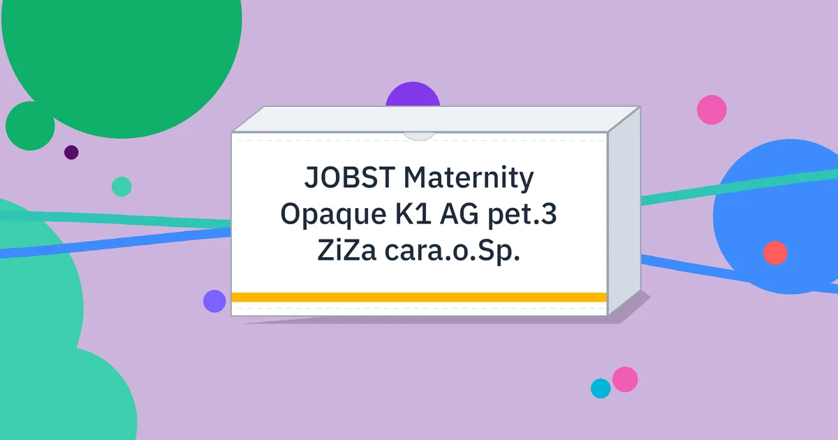 Symbolbild: Packung mit der Aufschrift JOBST Maternity Opaque K1 AG pet.3 ZiZa cara.o.Sp. (PZN 15850193) – Verfügbarkeit und Bezug in Apotheken in Frankfurt am Main