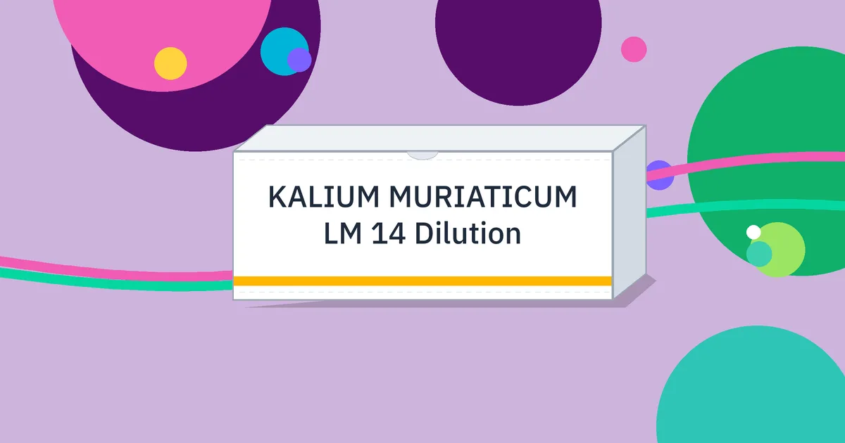 Symbolbild: Packung mit der Aufschrift KALIUM MURIATICUM LM 14 Dilution (PZN 12922868) – Verfügbarkeit und Bezug in Apotheken in Frankfurt am Main