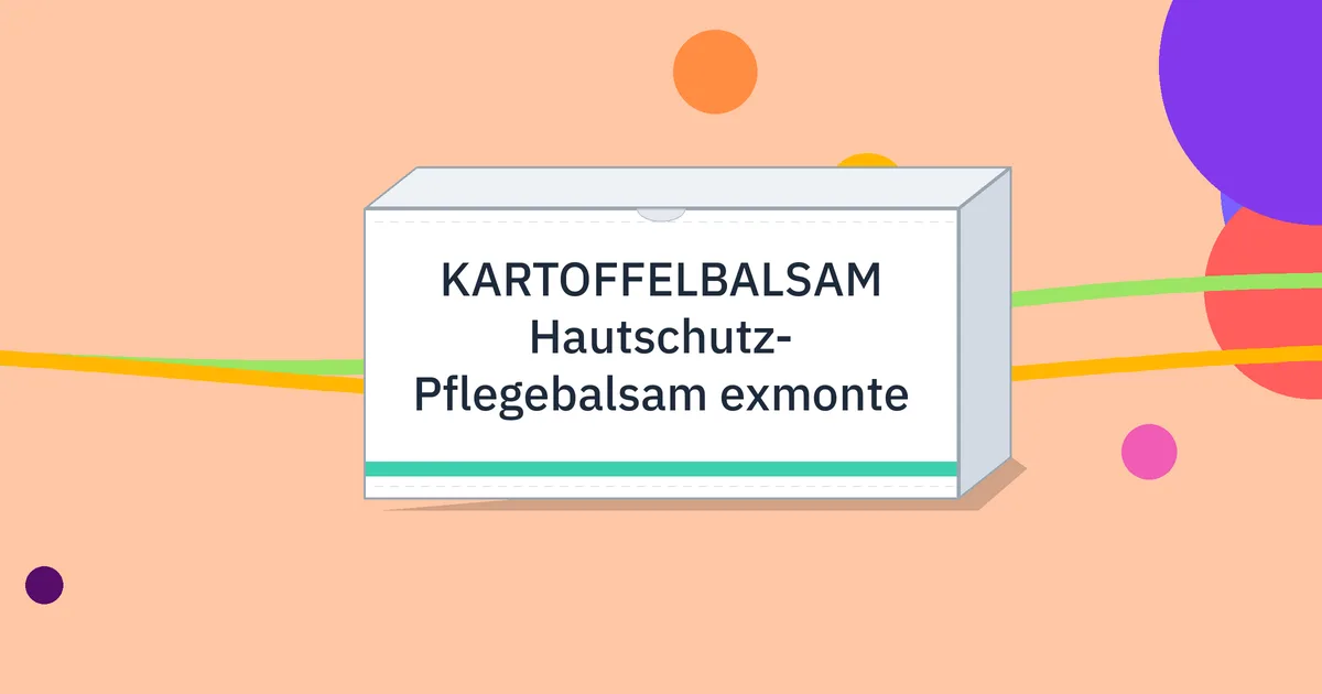 Symbolbild: Packung mit der Aufschrift KARTOFFELBALSAM Hautschutz-Pflegebalsam exmonte (PZN 20927147) – Verfügbarkeit und Bezug in Apotheken in Frankfurt am Main