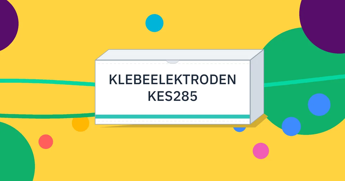 Symbolbild: Packung mit der Aufschrift KLEBEELEKTRODEN KES285 (PZN 07766099) – Verfügbarkeit und Bezug in Apotheken in Frankfurt am Main