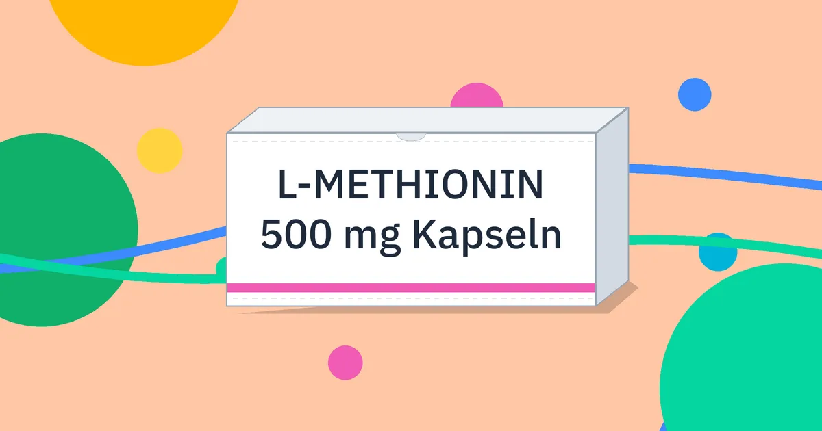 Symbolbild: Packung mit der Aufschrift L-METHIONIN 500 mg Kapseln (PZN 11888603) – Verfügbarkeit und Bezug in Apotheken in Frankfurt am Main