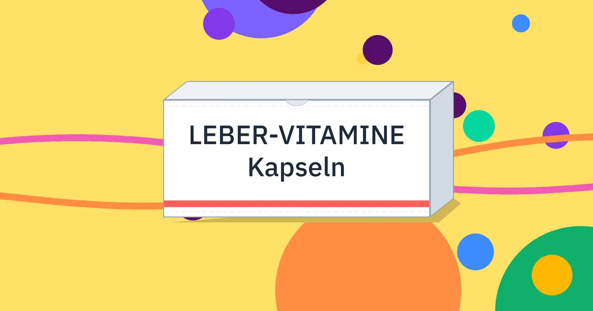 Symbolbild: Packung mit der Aufschrift LEBER-VITAMINE Kapseln (PZN 18203956) – Verfügbarkeit und Bezug in Apotheken in Frankfurt am Main