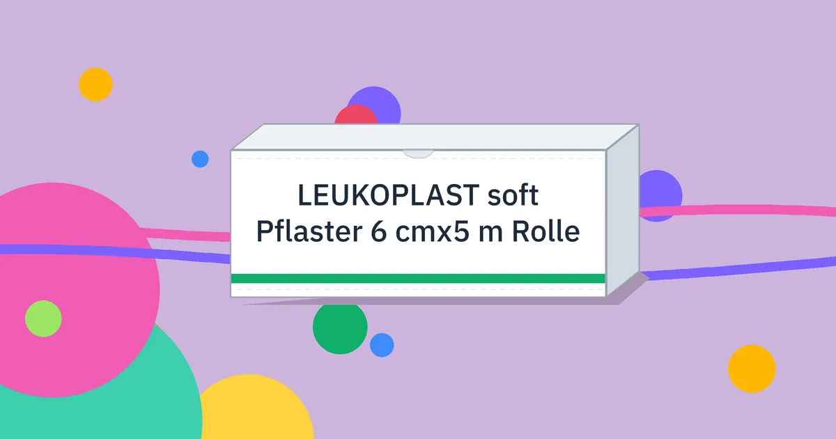 Symbolbild: Packung mit der Aufschrift LEUKOPLAST soft Pflaster 6 cmx5 m Rolle (PZN 14284805) – Verfügbarkeit und Bezug in Apotheken in Frankfurt am Main