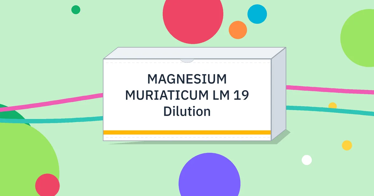 Symbolbild: Packung mit der Aufschrift MAGNESIUM MURIATICUM LM 19 Dilution (PZN 12938906) – Verfügbarkeit und Bezug in Apotheken in Frankfurt am Main