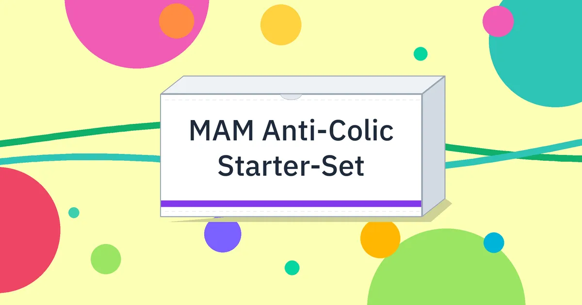Symbolbild: Packung mit der Aufschrift MAM Anti-Colic Starter-Set (PZN 07579428) – Verfügbarkeit und Bezug in Apotheken in Frankfurt am Main