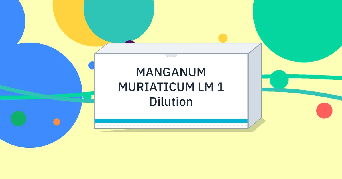 Symbolbild: Packung mit der Aufschrift MANGANUM MURIATICUM LM 1 Dilution (PZN 12943557) – Verfügbarkeit und Bezug in Apotheken in Frankfurt am Main