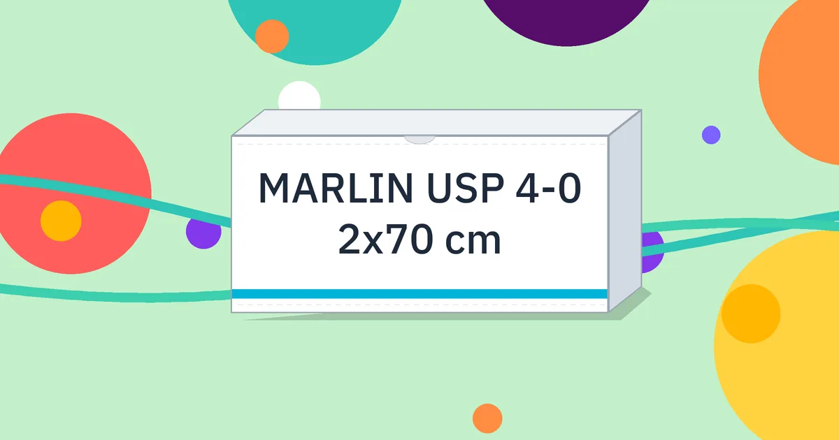 Symbolbild: Packung mit der Aufschrift MARLIN USP 4-0 2x70 cm (PZN 07327543) – Verfügbarkeit und Bezug in Apotheken in Frankfurt am Main