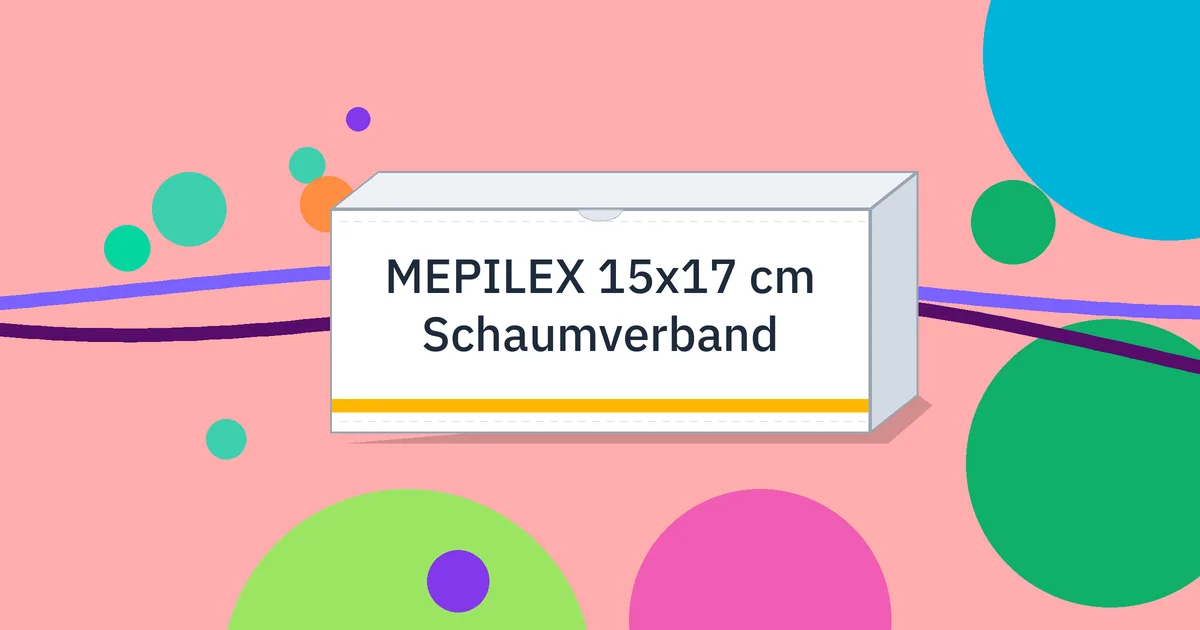 Symbolbild: Packung mit der Aufschrift MEPILEX 15x17 cm Schaumverband (PZN 13705191) – Verfügbarkeit und Bezug in Apotheken in Frankfurt am Main