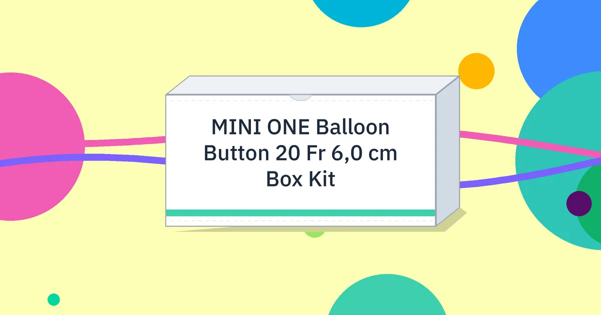 Symbolbild: Packung mit der Aufschrift MINI ONE Balloon Button 20 Fr 6,0 cm Box Kit (PZN 20134547) – Verfügbarkeit und Bezug in Apotheken in Frankfurt am Main