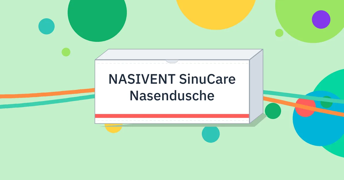 Symbolbild: Packung mit der Aufschrift NASIVENT SinuCare Nasendusche (PZN 16882924) – Verfügbarkeit und Bezug in Apotheken in Frankfurt am Main