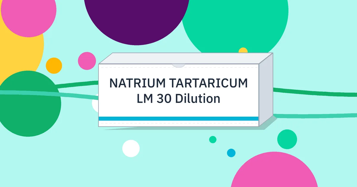Symbolbild: Packung mit der Aufschrift NATRIUM TARTARICUM LM 30 Dilution (PZN 12967925) – Verfügbarkeit und Bezug in Apotheken in Frankfurt am Main
