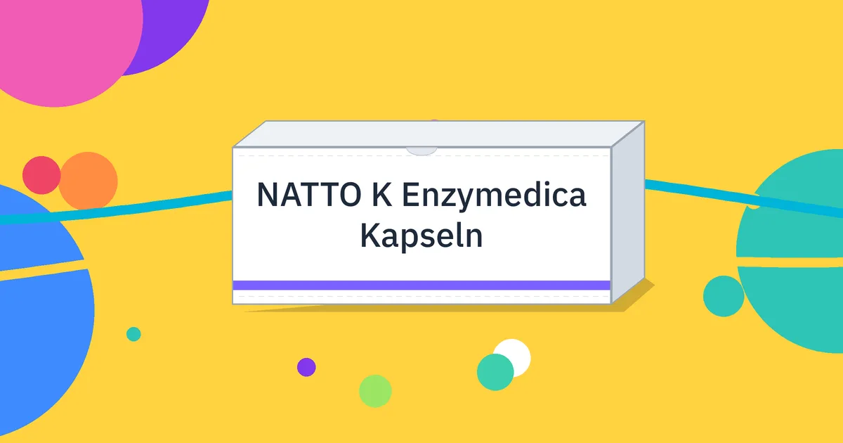 Symbolbild: Packung mit der Aufschrift NATTO K Enzymedica Kapseln (PZN 16941147) – Verfügbarkeit und Bezug in Apotheken in Frankfurt am Main