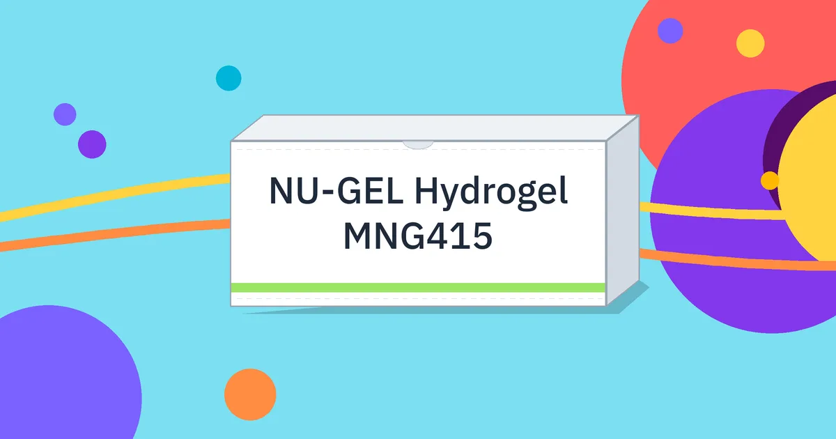 Symbolbild: Packung mit der Aufschrift NU-GEL Hydrogel MNG415 (PZN 18059637) – Verfügbarkeit und Bezug in Apotheken in Frankfurt am Main