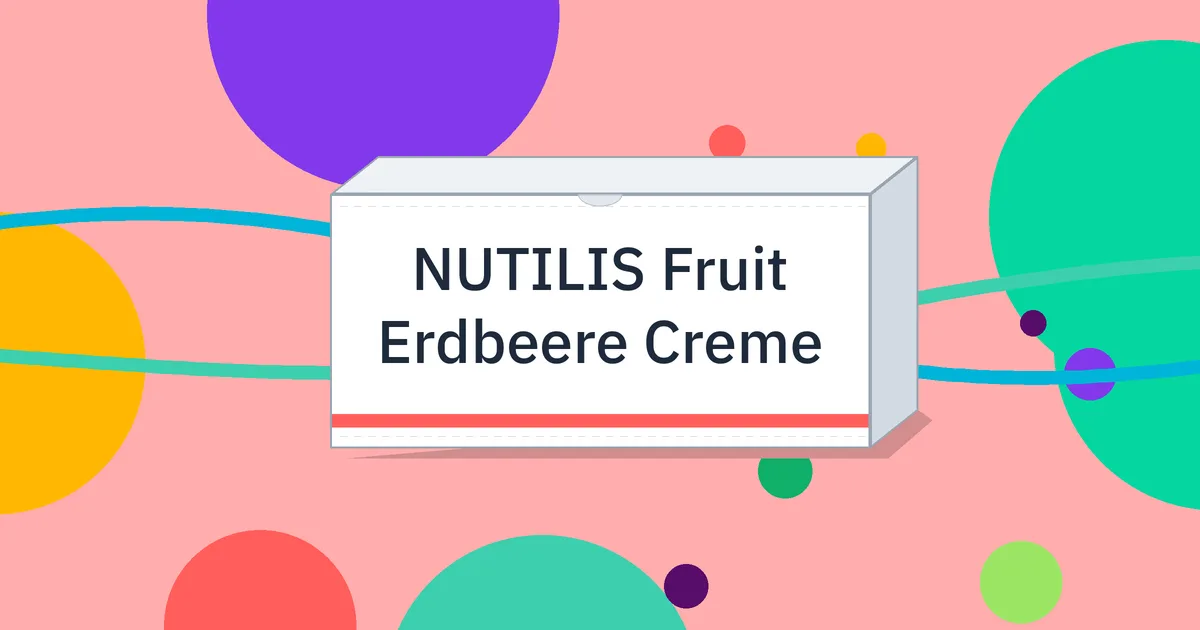 Symbolbild: Packung mit der Aufschrift NUTILIS Fruit Erdbeere Creme (PZN 18657321) – Verfügbarkeit und Bezug in Apotheken in Frankfurt am Main