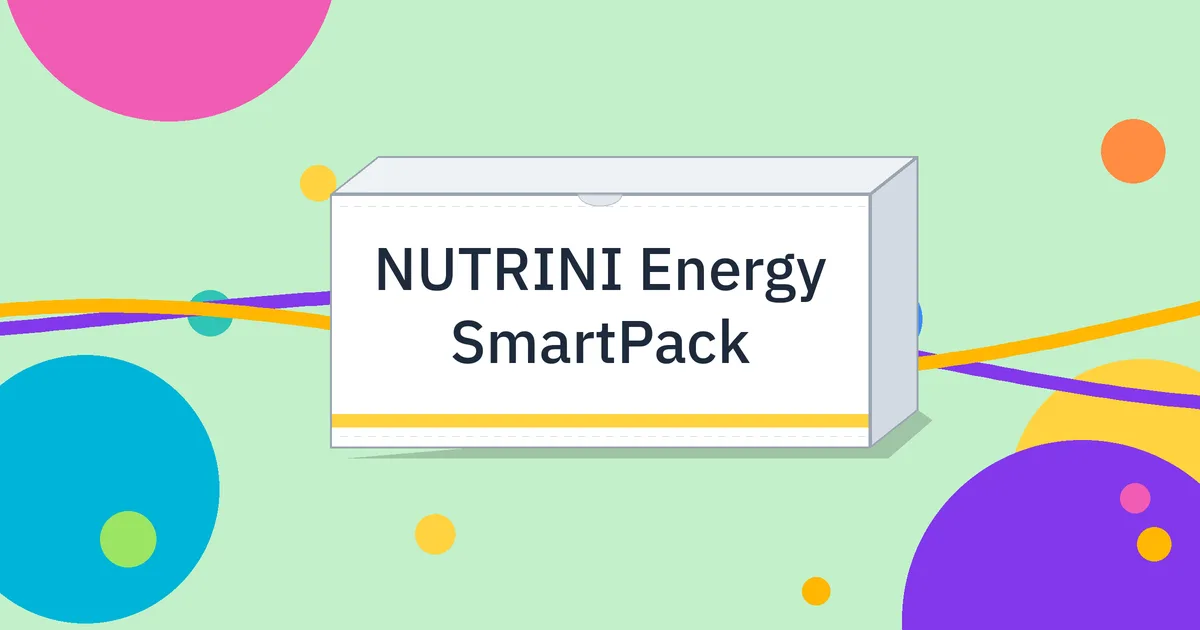Symbolbild: Packung mit der Aufschrift NUTRINI Energy SmartPack (PZN 14132969) – Verfügbarkeit und Bezug in Apotheken in Frankfurt am Main