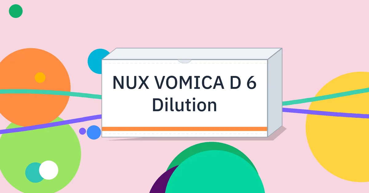 Symbolbild: Packung mit der Aufschrift NUX VOMICA D 6 Dilution (PZN 02402234) – Verfügbarkeit und Bezug in Apotheken in Frankfurt am Main
