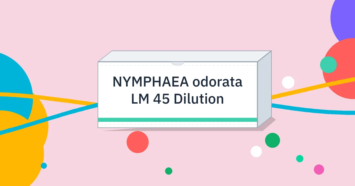 Symbolbild: Packung mit der Aufschrift NYMPHAEA odorata LM 45 Dilution (PZN 13621672) – Verfügbarkeit und Bezug in Apotheken in Frankfurt am Main